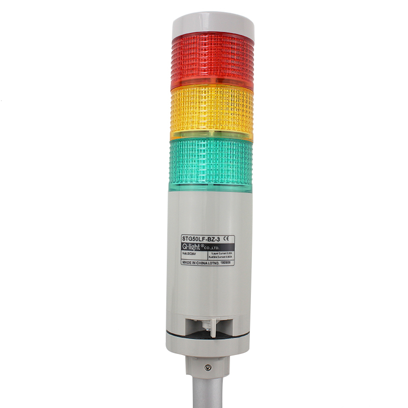 50mm 3 Layer LED Steady Flashing Built-in Buzzer Tower Light, China alarm light, Signal Tower ...