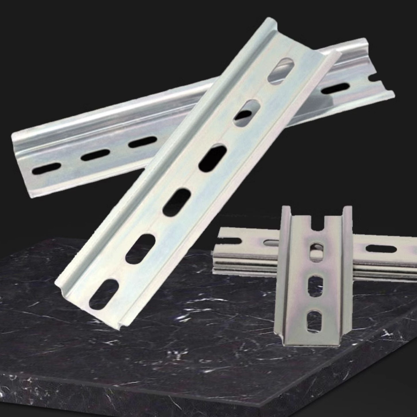 20cm C45 Guide Rail 35mm MCB Wiring Terminal DZ47 Circuit Breaker Iron ...