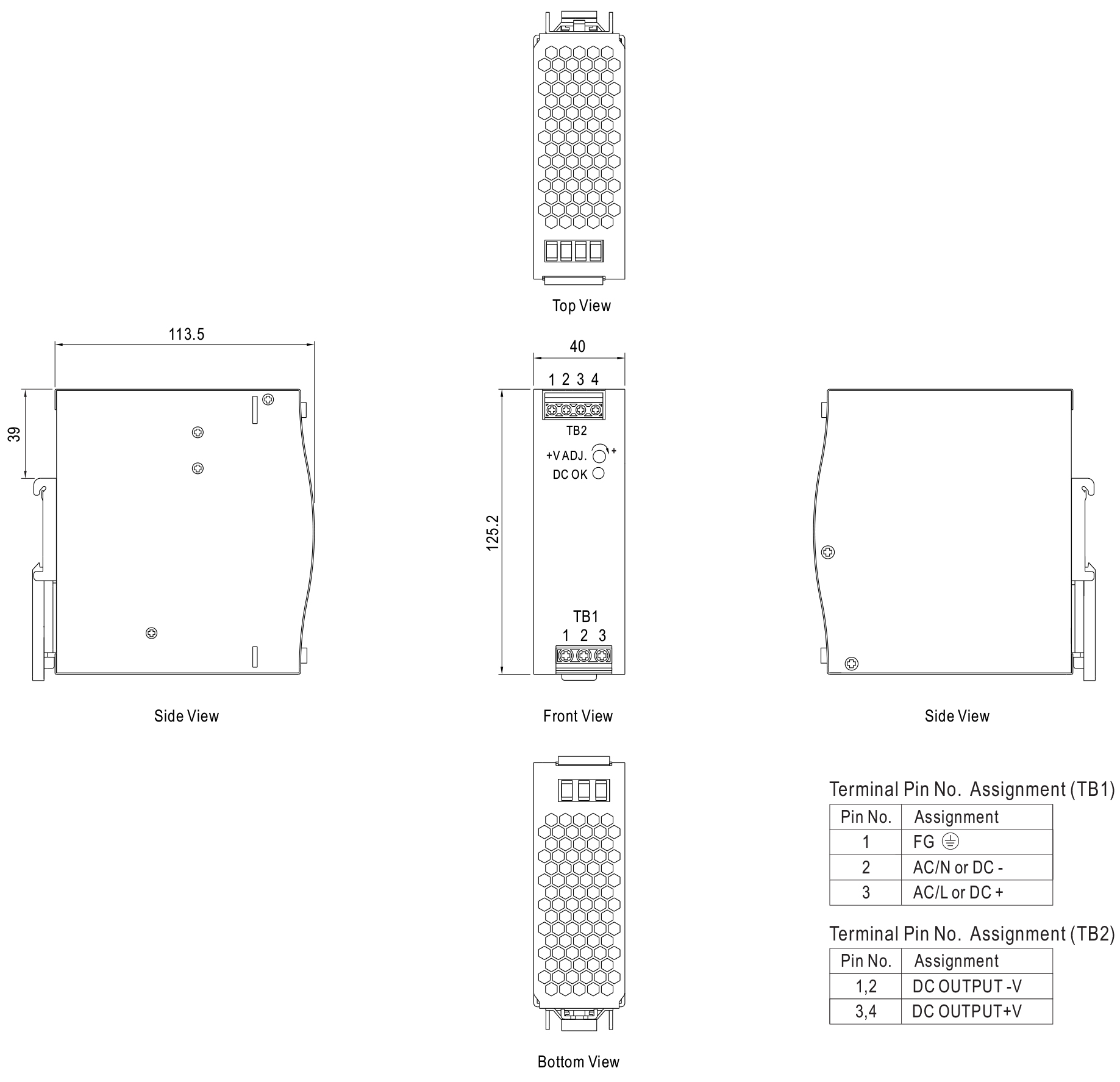 EDR-150-24 Meanwell 150W Single Output Industrial DIN RAIL Switching ...