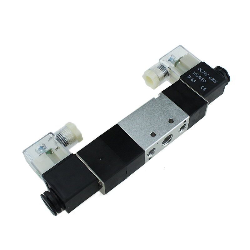 YUMO solenoid valve 4V200 Series 5/2 way IP65 AC220V,AC110V, AC24V, DC24V, DC12V, China solenoid ...