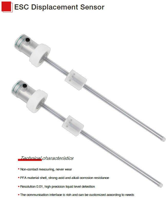 YUMO ESC-Series Magnetostrictive Linear Position Sensors Analog Output ...