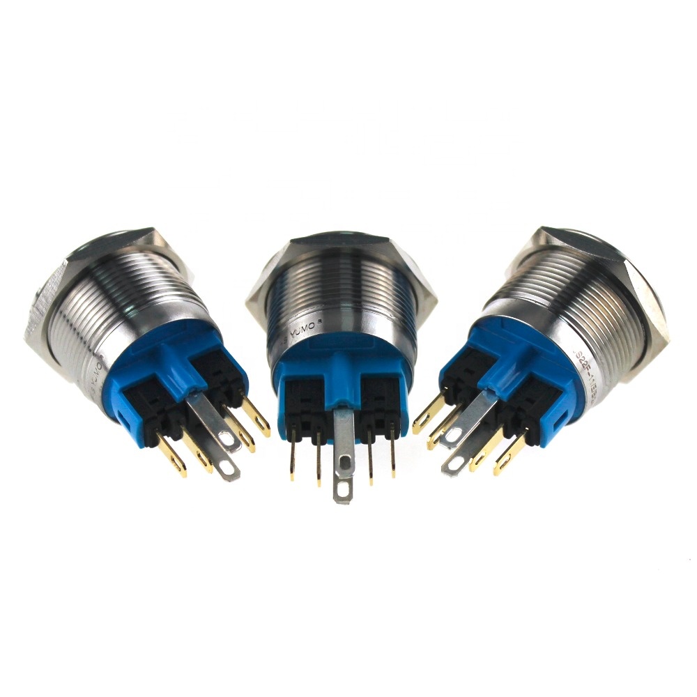 ABS22S-P11-E 22mm momentary switch LED metal push button switch, China 22mm metal push button ...
