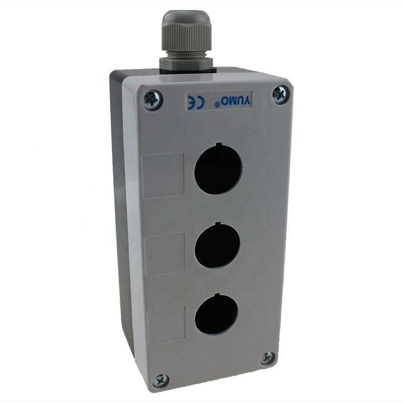 LAY5-BP03 22mm 25mm hole three holes push button box control box, China ...
