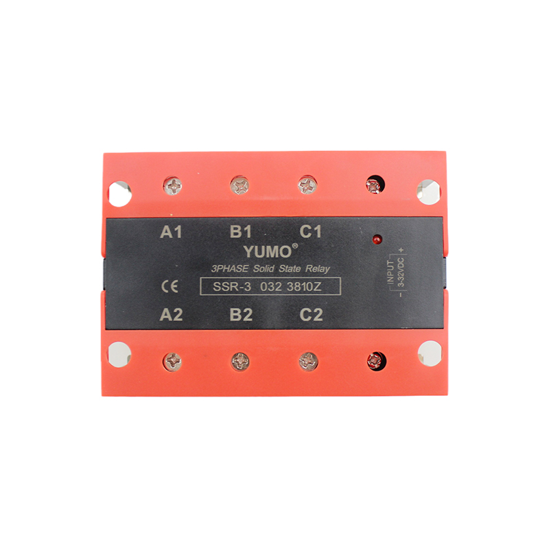 Three Phase Solid State Relay Aluminum Base Black Body with Red Cover ...