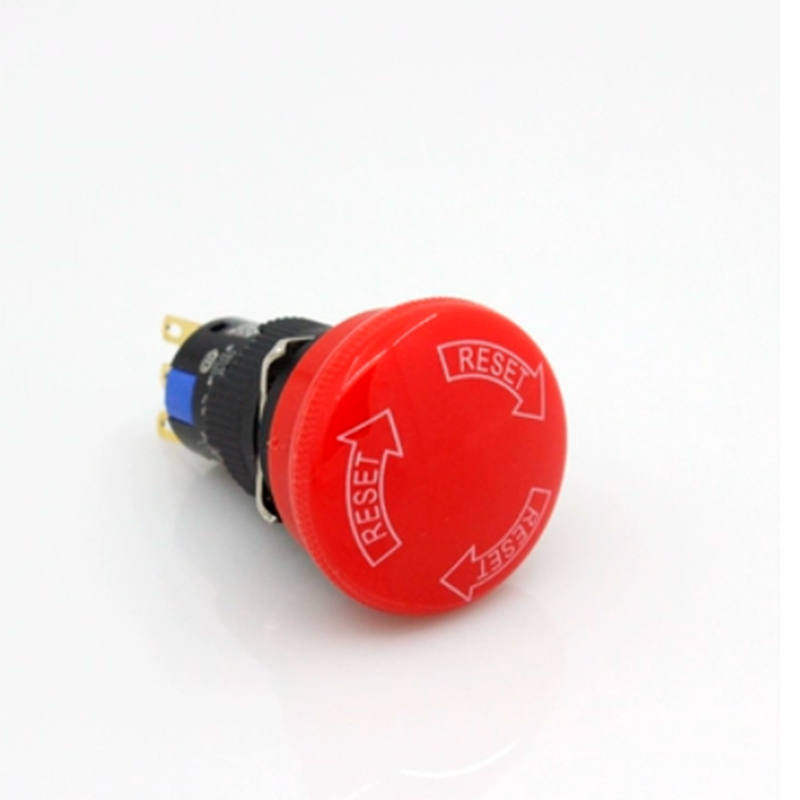 YUMO 16mm Emegency stop push button switch K16-811-N 3pins Good quality, China Emergency Stop ...