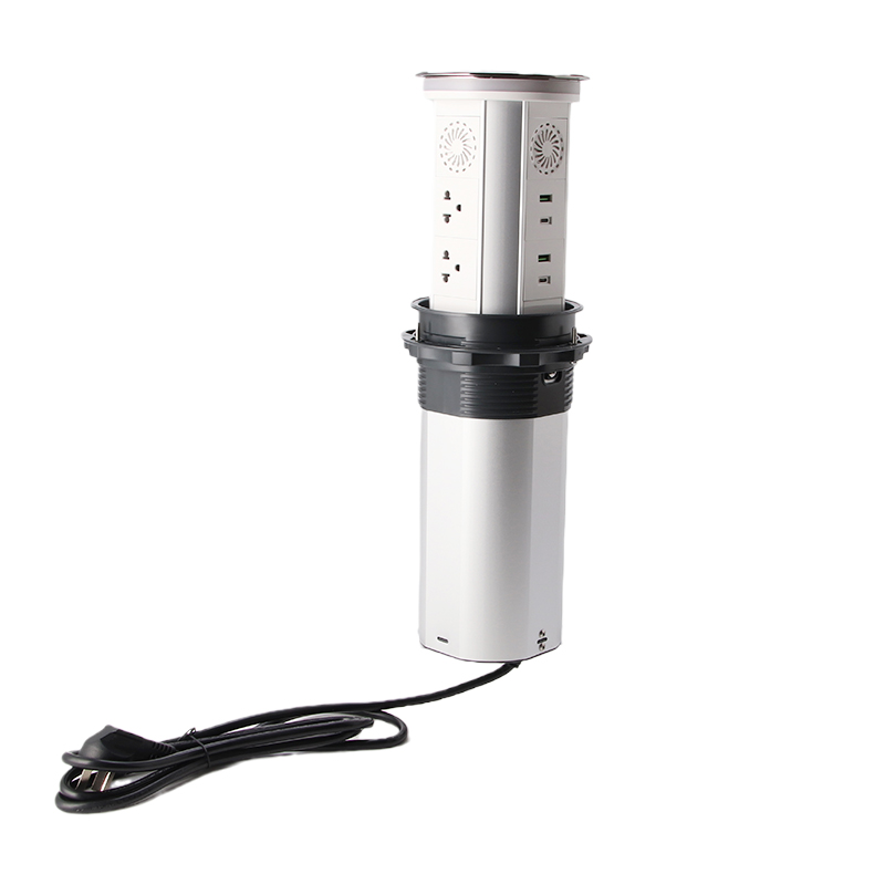 Pop up socket by voice command WiFi Smart Motorized Socket QI wireless ...