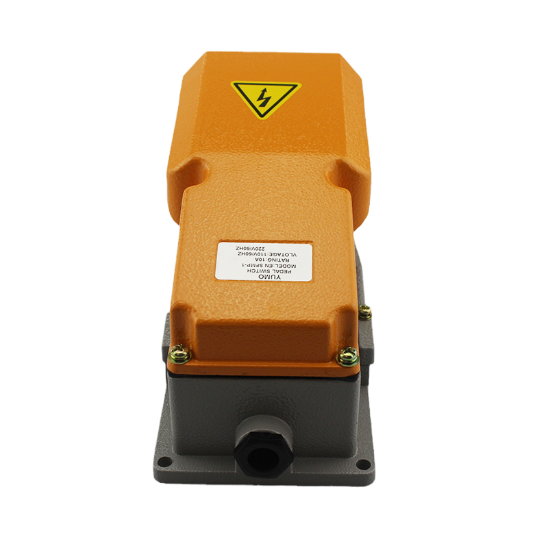 YUMO LT4 (SFMP-1) Pedal Switch Foot Switch with Bottom Grey Top Yellow ...