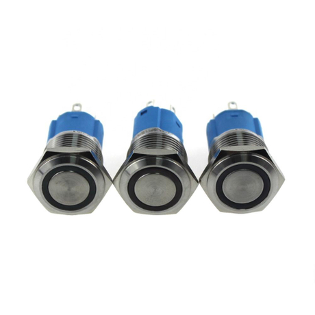 LA16JSF-11E blue push button monetary with LED lamp, China push button ...