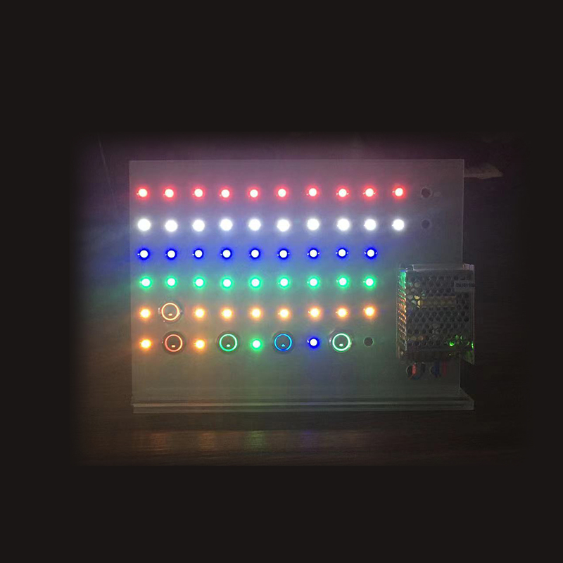 8mm Indictor display panel with Multicolor Metal Push Button Switches ...