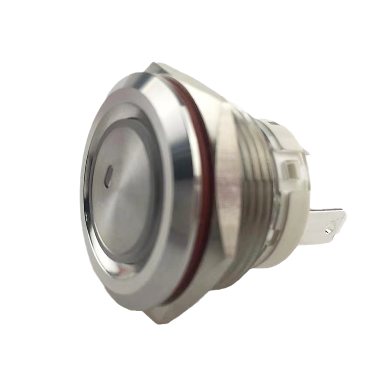 YUMO 22mm MAX Current 16A Metal Push Button Switch Waterproof IP65 Momentary with LED Light ...