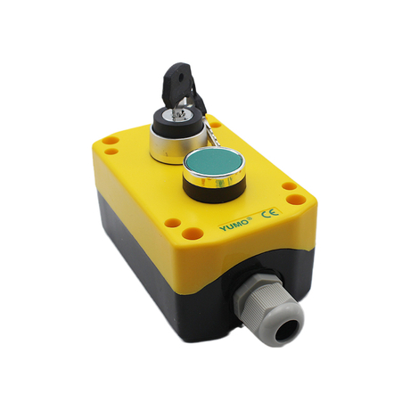 1 Key Switch And 2 Position Stay Put Push Button Control Box, China ...